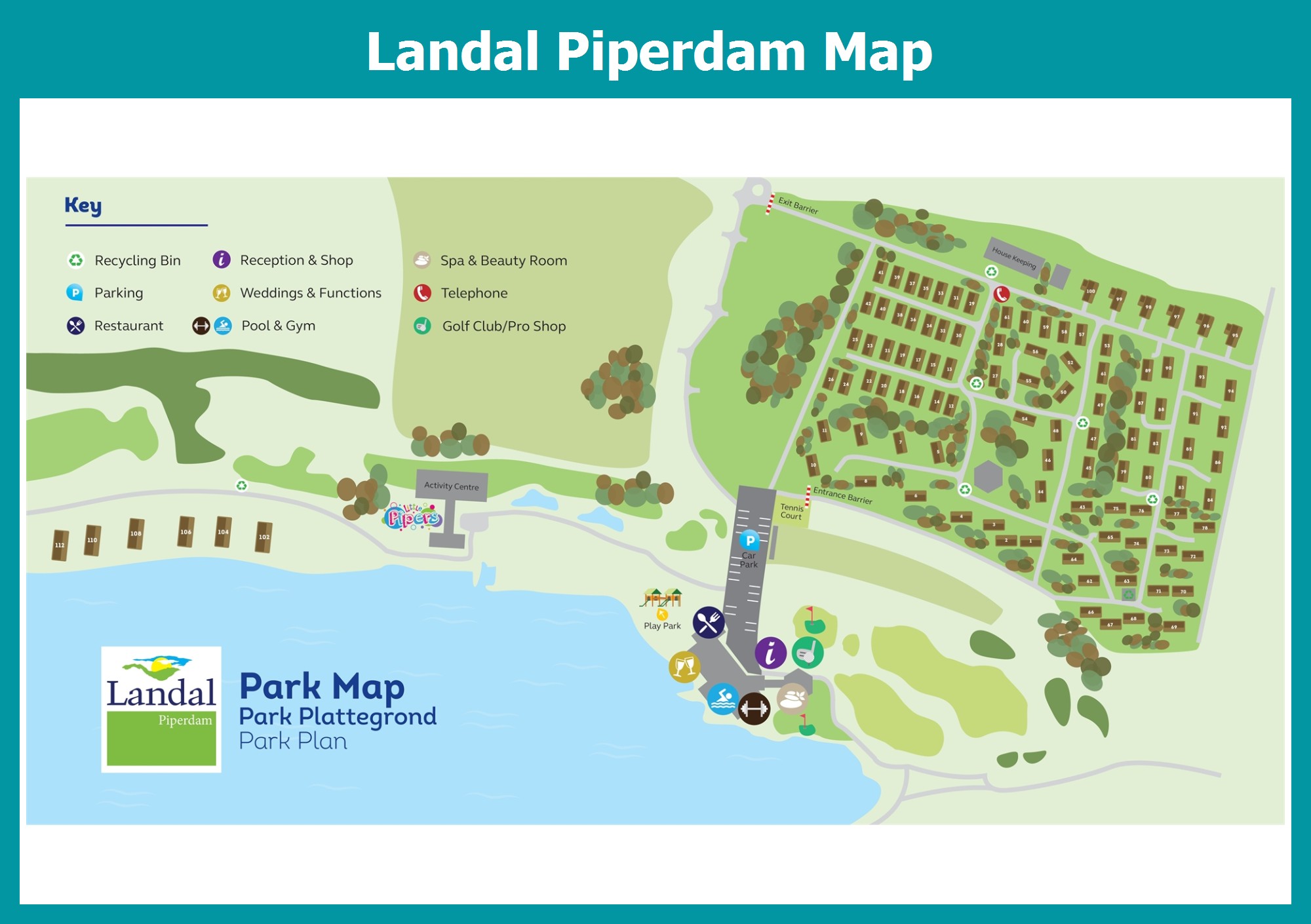 Village map of Landal Piperdam | ParkExplorer
